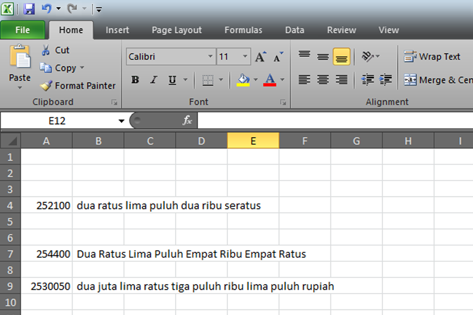 Membuat Terbilang Dalam Excel | Deden-Tech