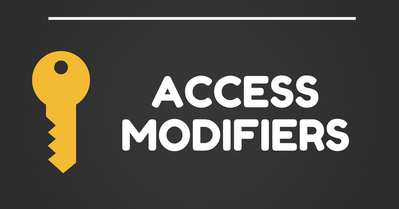 Access Modifiers in C#