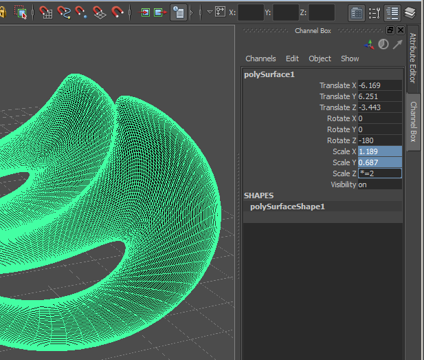 Asephei's CGI and VFX Blog: Maya - Numeric expressions in the Channel Box