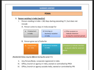CA Final Paper 4 - FEMA Summary Notes