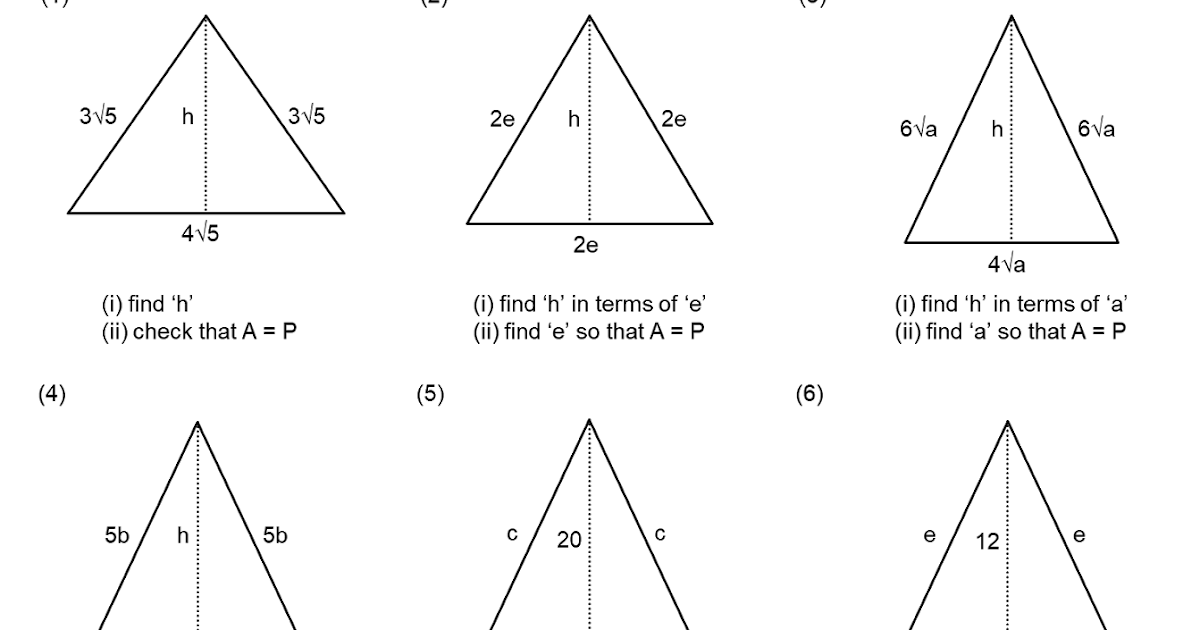 MEDIAN Don Steward mathematics teaching: equable isosceles triangles