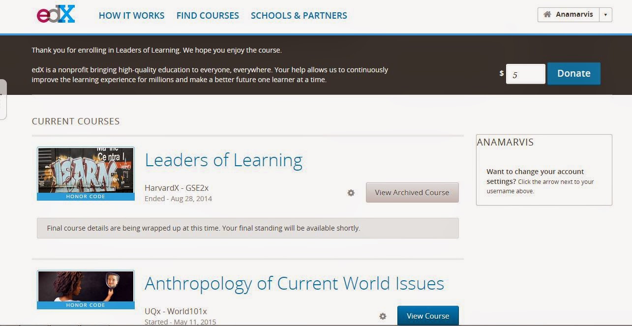 ICT for English Teaching: Task 12: MOOC edx