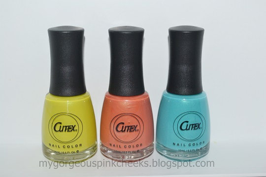 Cutex Brights Nail Polish Collection: Lemon Lush, Tangerine Kiss and ...
