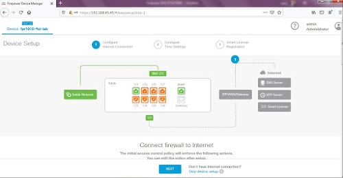 My Cybersecurity Journal: Cisco Firepower 1010 Initial Configuration via Setup Wizard