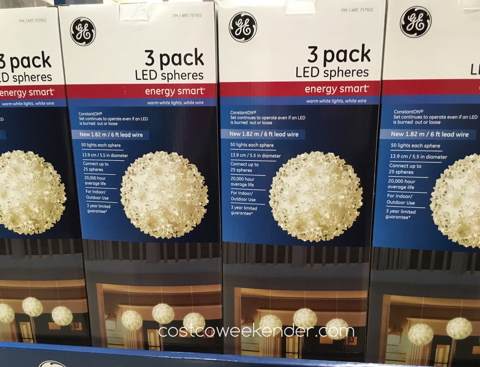 GE LED Spheres (set of 3) | Costco Weekender