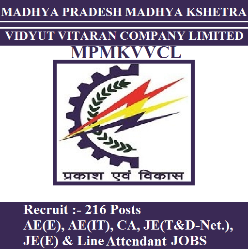 MPMKVVCL Recruitment 2017 | 216 Posts | AE/ JE, Line Attendant Jobs ...