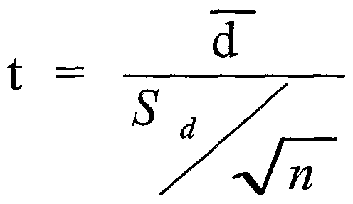 Paired T Test Formula