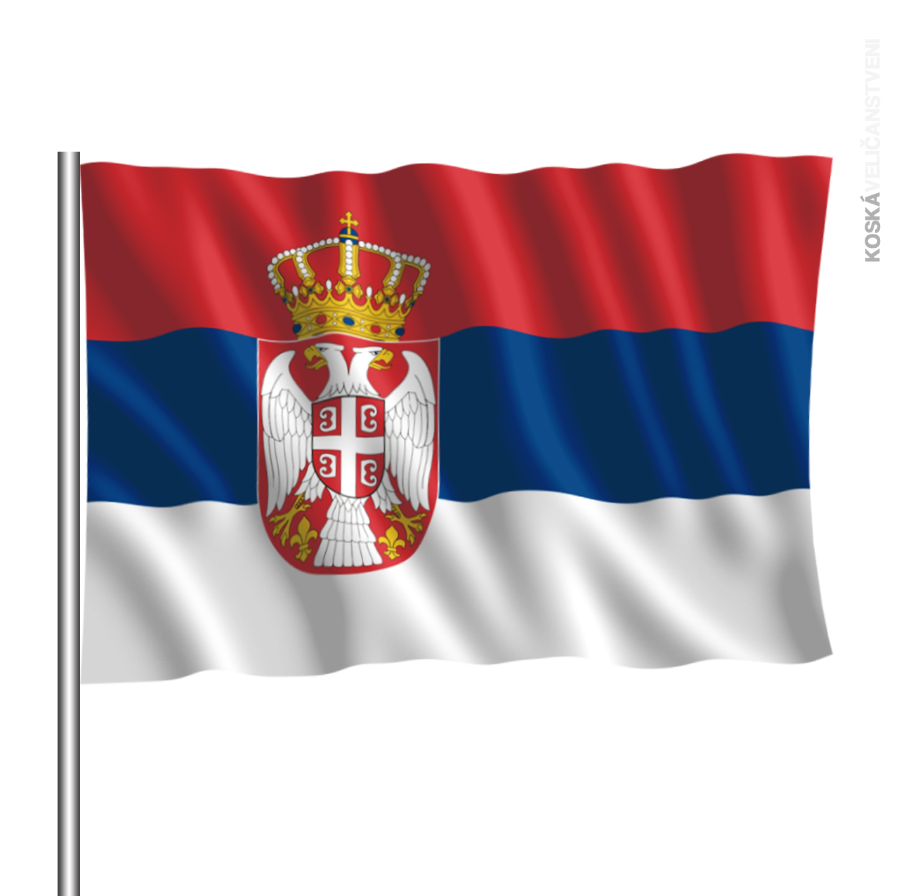 Zastava i grb Srbije - Serbian flag & coat of arms
