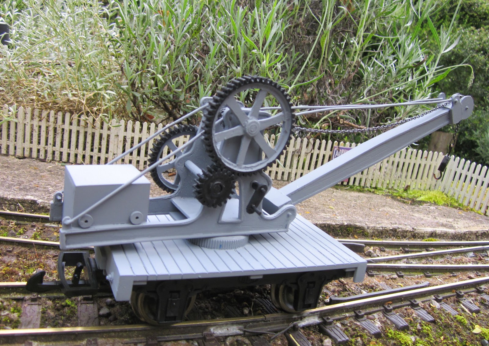 A crane wagon joins the PLR | G Scale Central