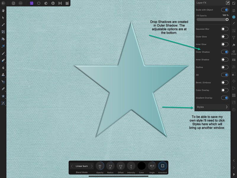 pink reptile designs: TUTORIAL | STYLES & TEXTURES IN AFFINITY