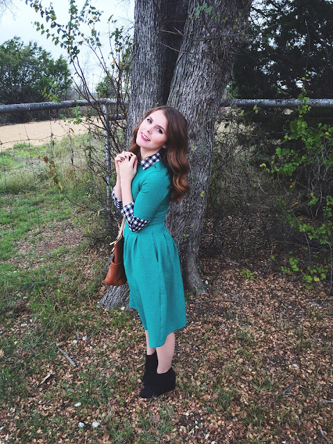 Be Lovely Always: Dress + Button Up