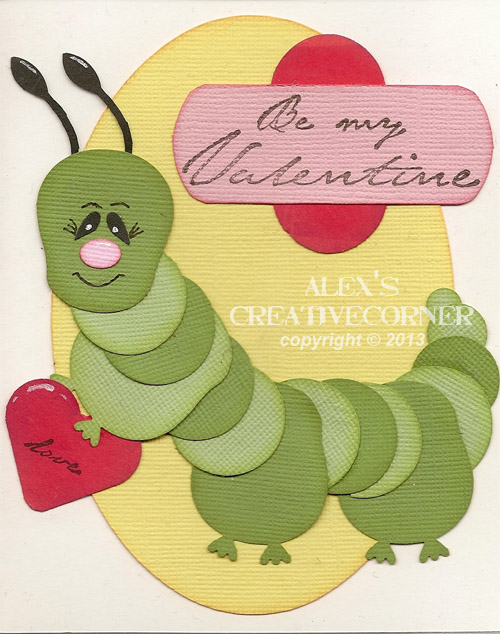 Alex's Creative Corner: Caterpillar Valentine Card