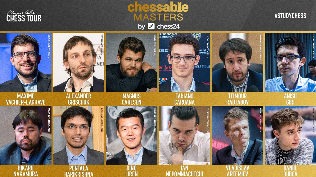 ARBITRAJE DE AJEDREZ: El Top 6 Mundial jugará el Chessable Masters