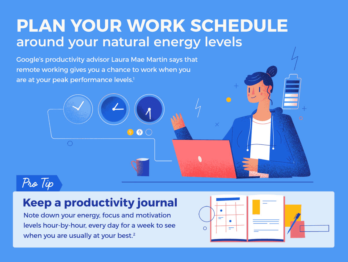 How to Stay Focused When Working From Home (infographic)