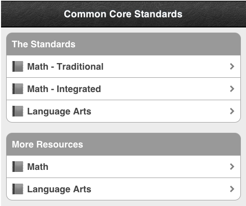 Common Core App Widget | Time 4 Kindergarten