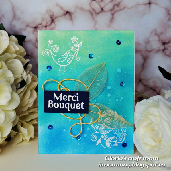 Gloria's craft room: Merci Bouquet