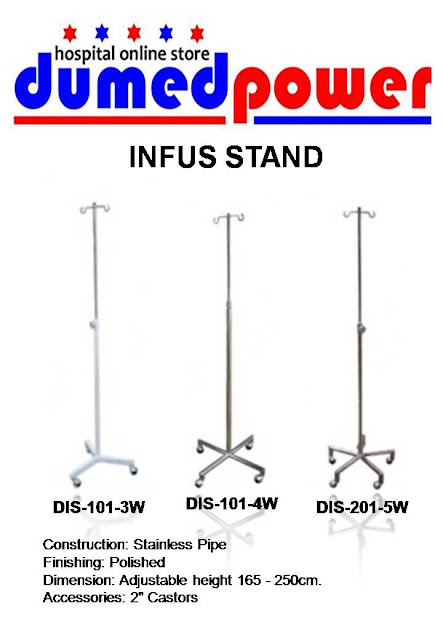Detail TIANG INFUS - INFUSION I.V. STAND | PT.DUMED POWER INDONESIA