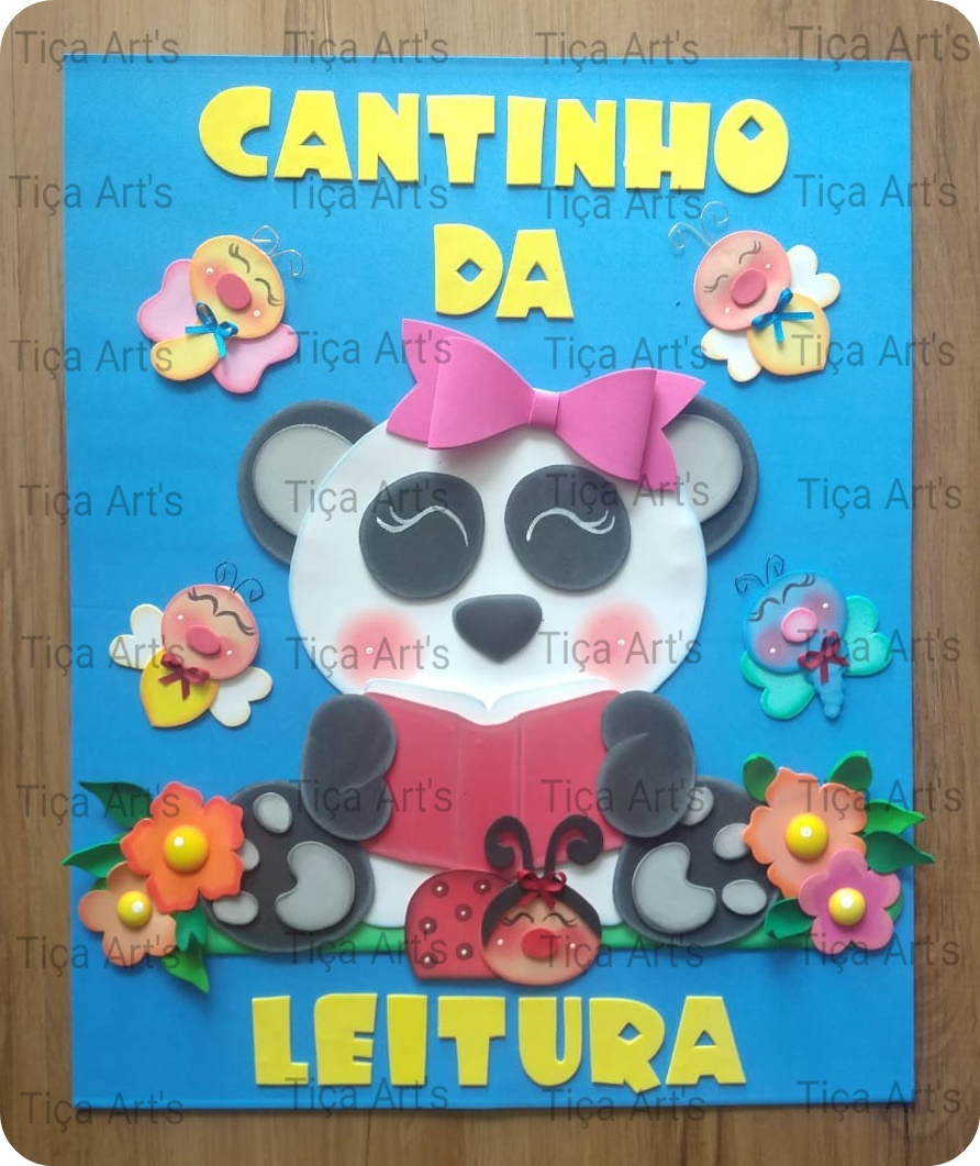 Tiça Art's: DECORAÇÃO SALA DE AULA: PANDA