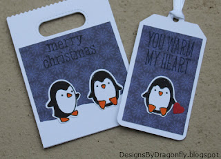 Designs by Dragonfly: Christmas Tag/Gift Card Holder ~ Penguin Cuties ...