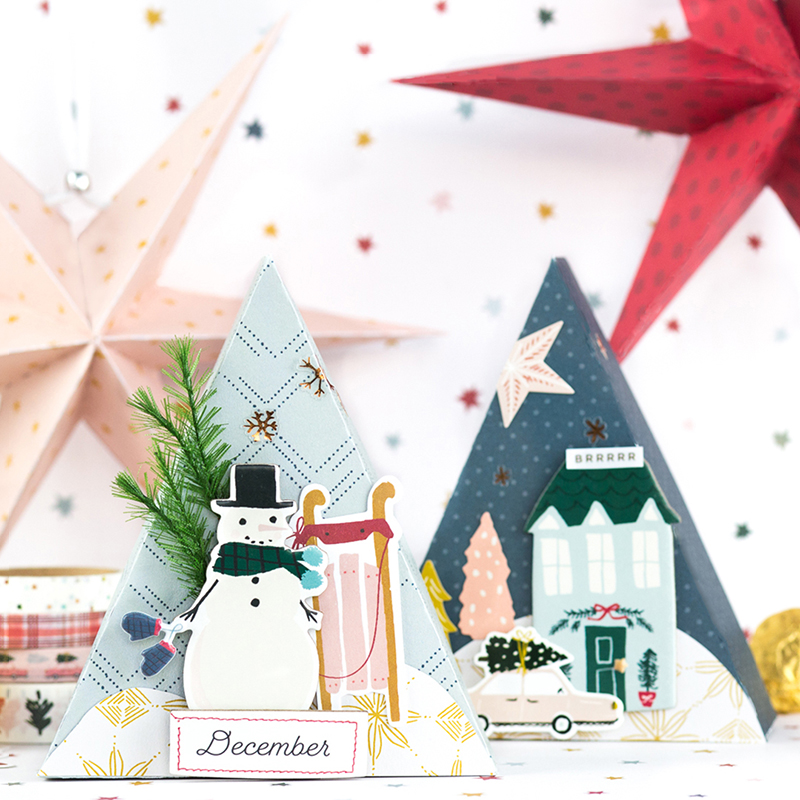 Paper star gift with triangle box tutorial + Cut file - Bea Valint ...