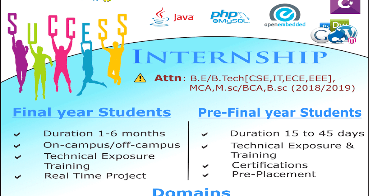 Internship for Pre-Final & Final Year students in Coimbatore