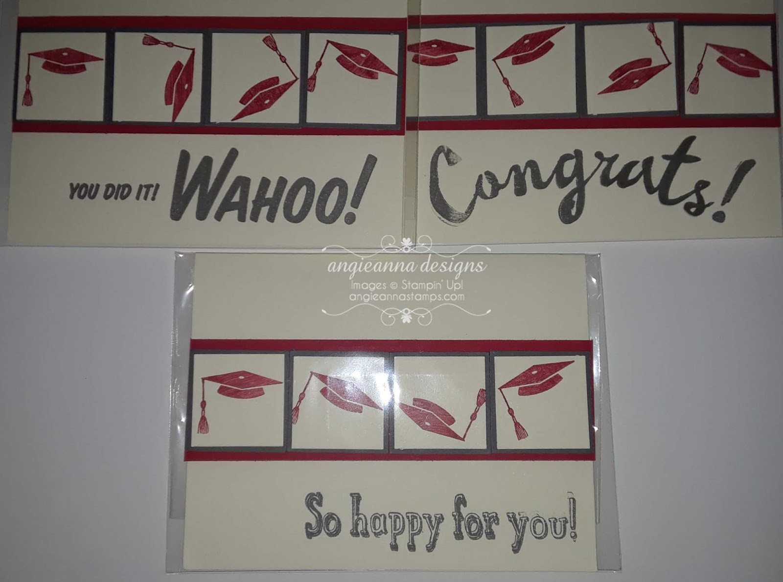 Angie Anna Stamps: Stampin up Graduation 2020 cards