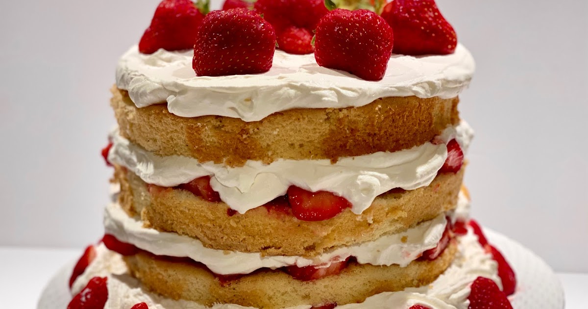 Strawberry Brown Butter Genoise