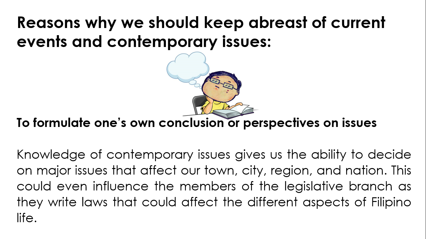 Contemporary Issues - The Importance of Contemporary Issue