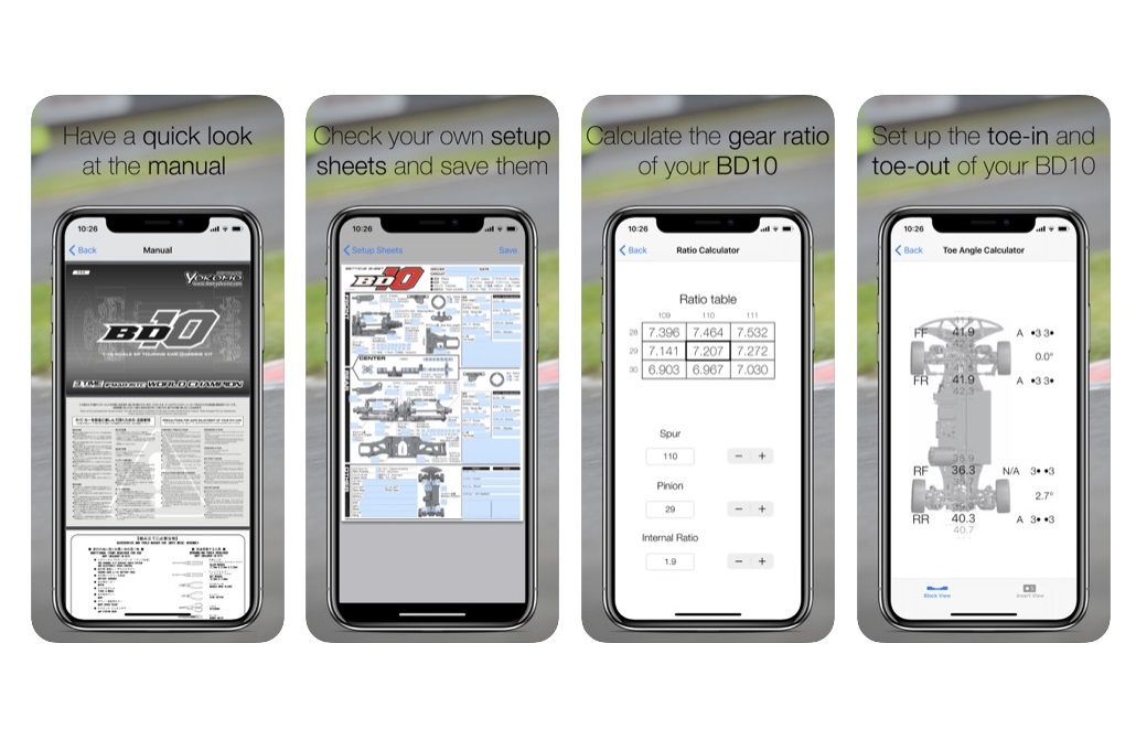 ヨコモBD10用スマホアプリ「BD10 Setapp」公開|ラジコンもんちぃ - オフロード/オンロード/ドリフト ラジコンニュース