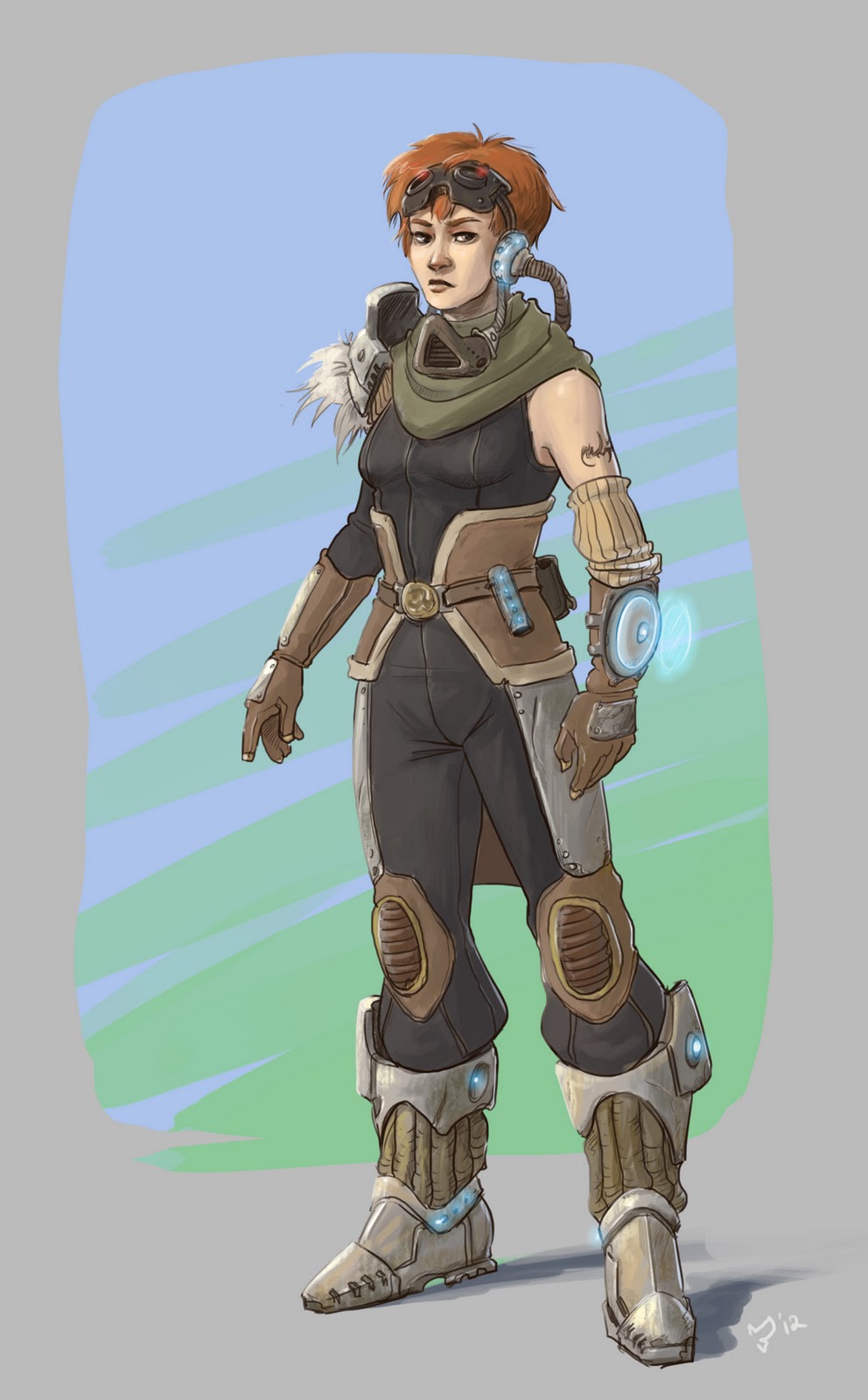 Anastasia Krylova: Human jungle scout design page