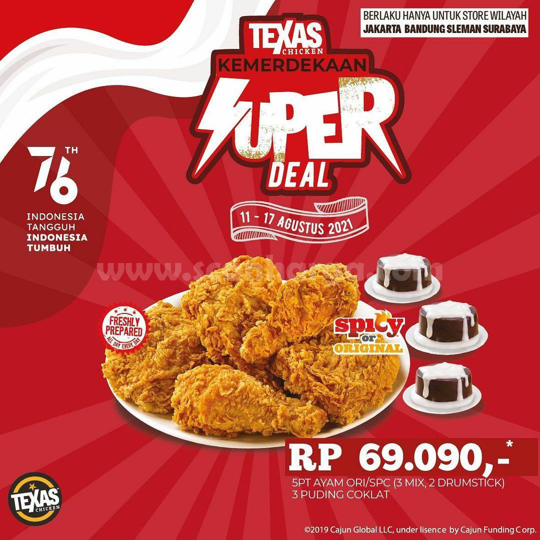 Texas Chicken Promo Super Deal - Paket Merdeka harga cuma Rp. 69.090 ...