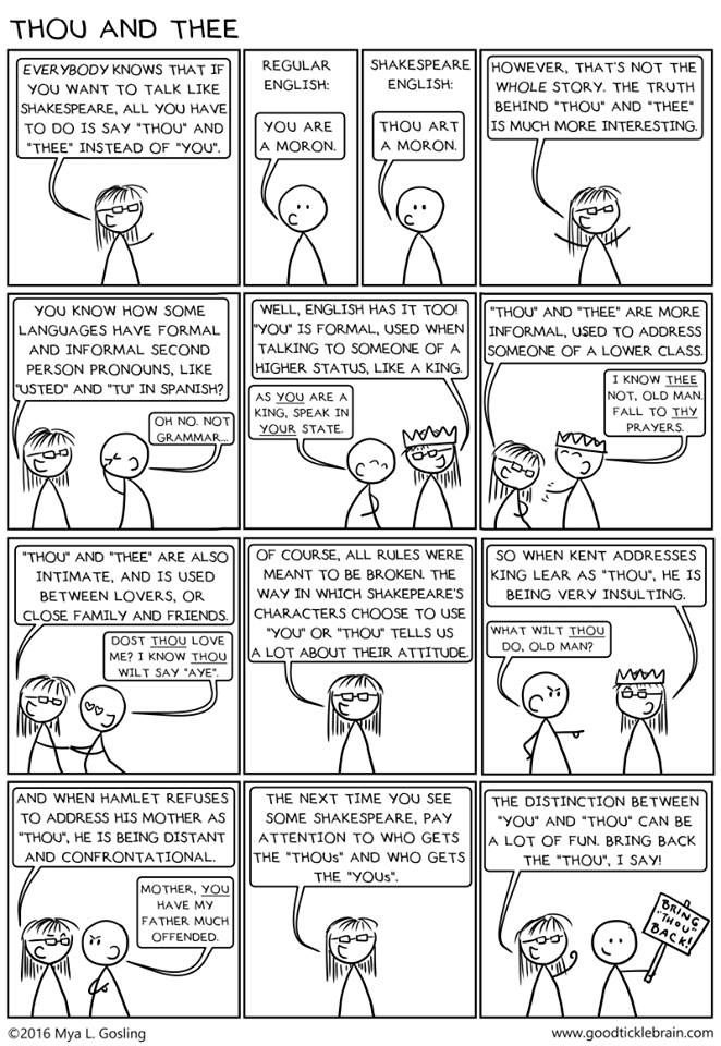 Barkeep's Blog - Vollsanger: 2nd July 2018 - Of thee and Thou