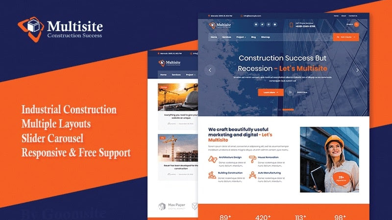 Multisite Responsive Blogger Template - Goomsite.Net