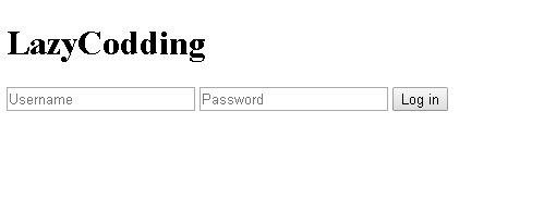 Membuat Form Login Dengan HTML - LazyCodding