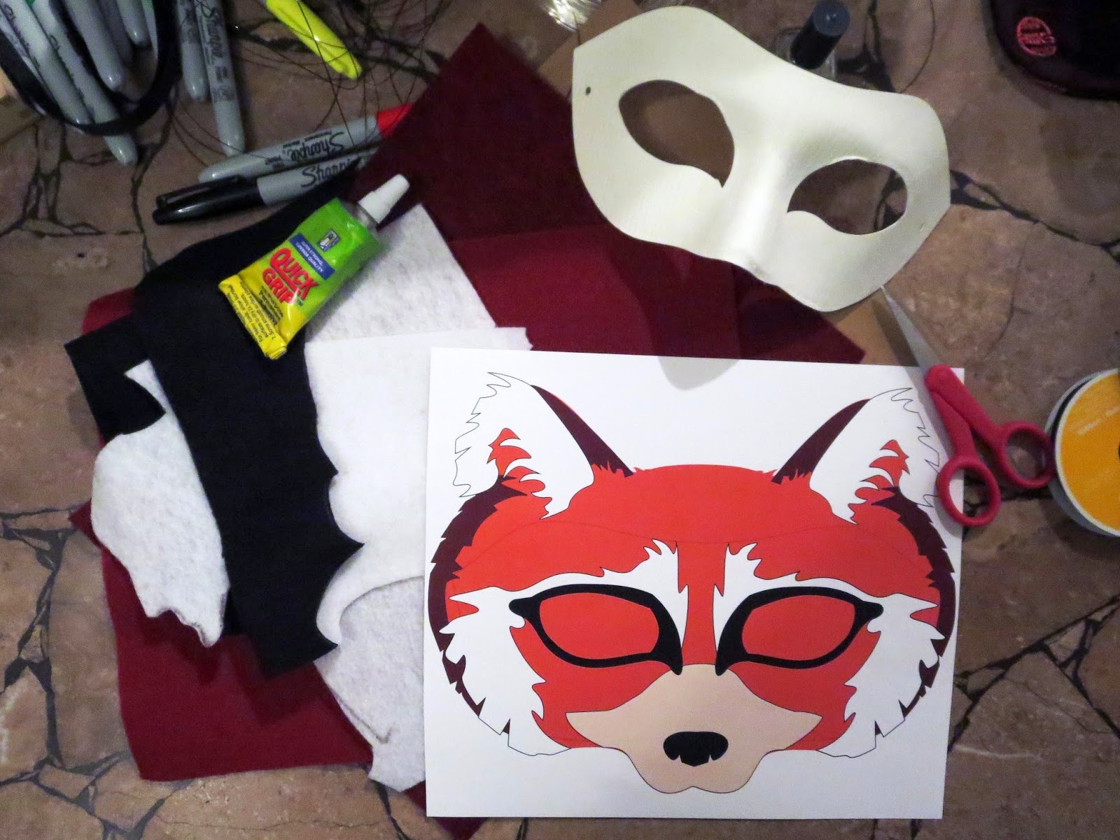 Wedding Felt Animal Masks
