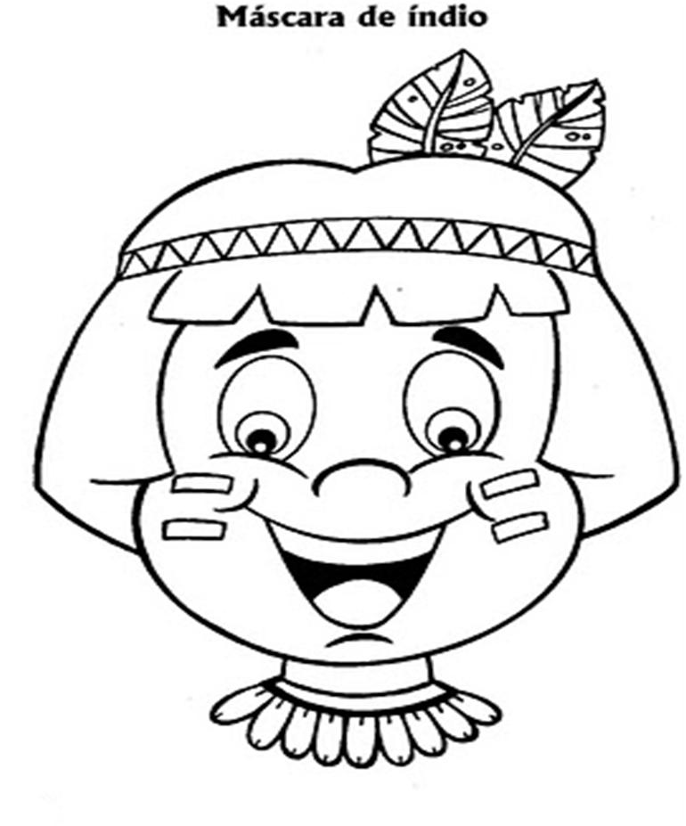 14 Máscaras de Índio Para Imprimir - Cantinho Alternativo