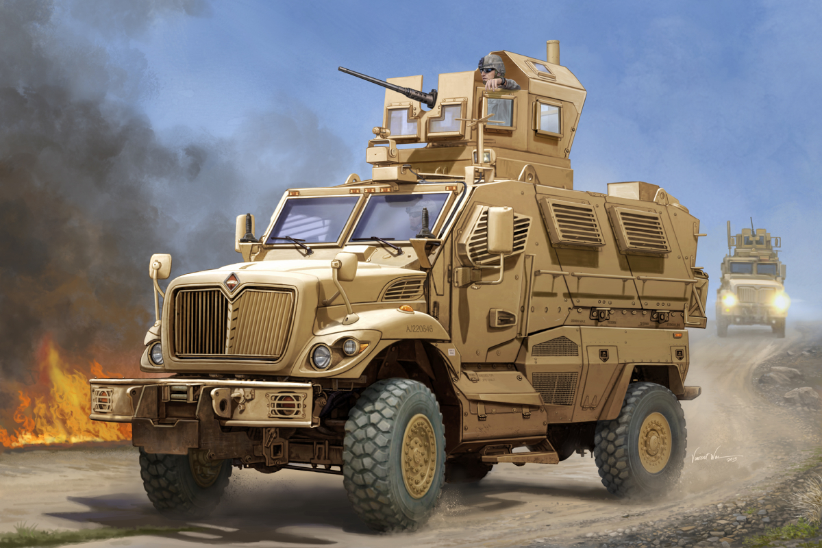 Vincent Wai's military art: US MaxxPro MRAP