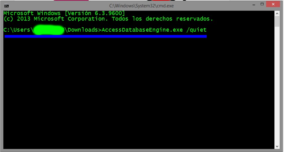 Solución al error de instalación de Microsoft Access Database Engine 2016