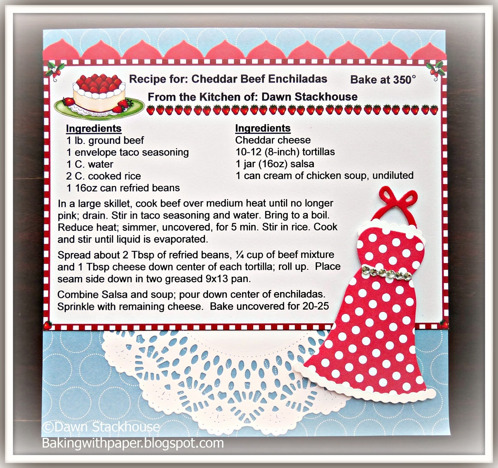 Baking with Paper: Recipe Swap - Family Favorite