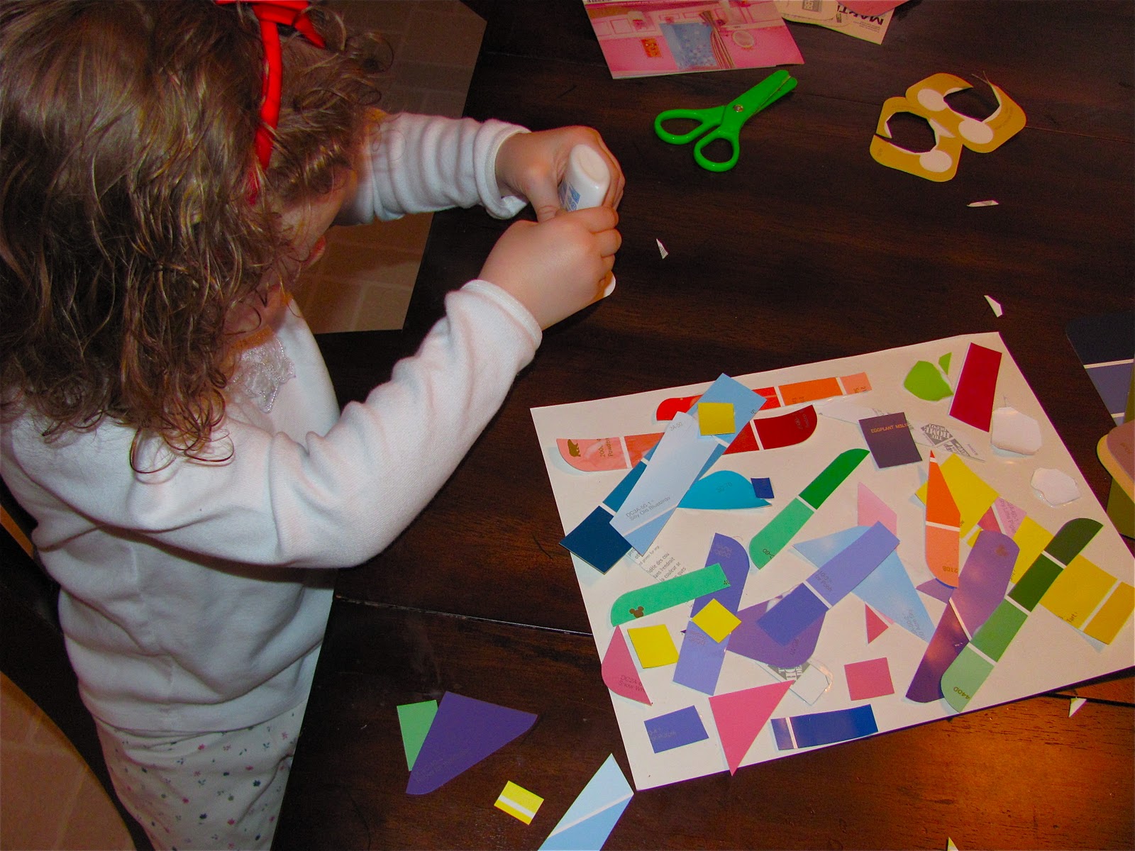 The Chocolate Muffin Tree: Paint Chip Art Collage