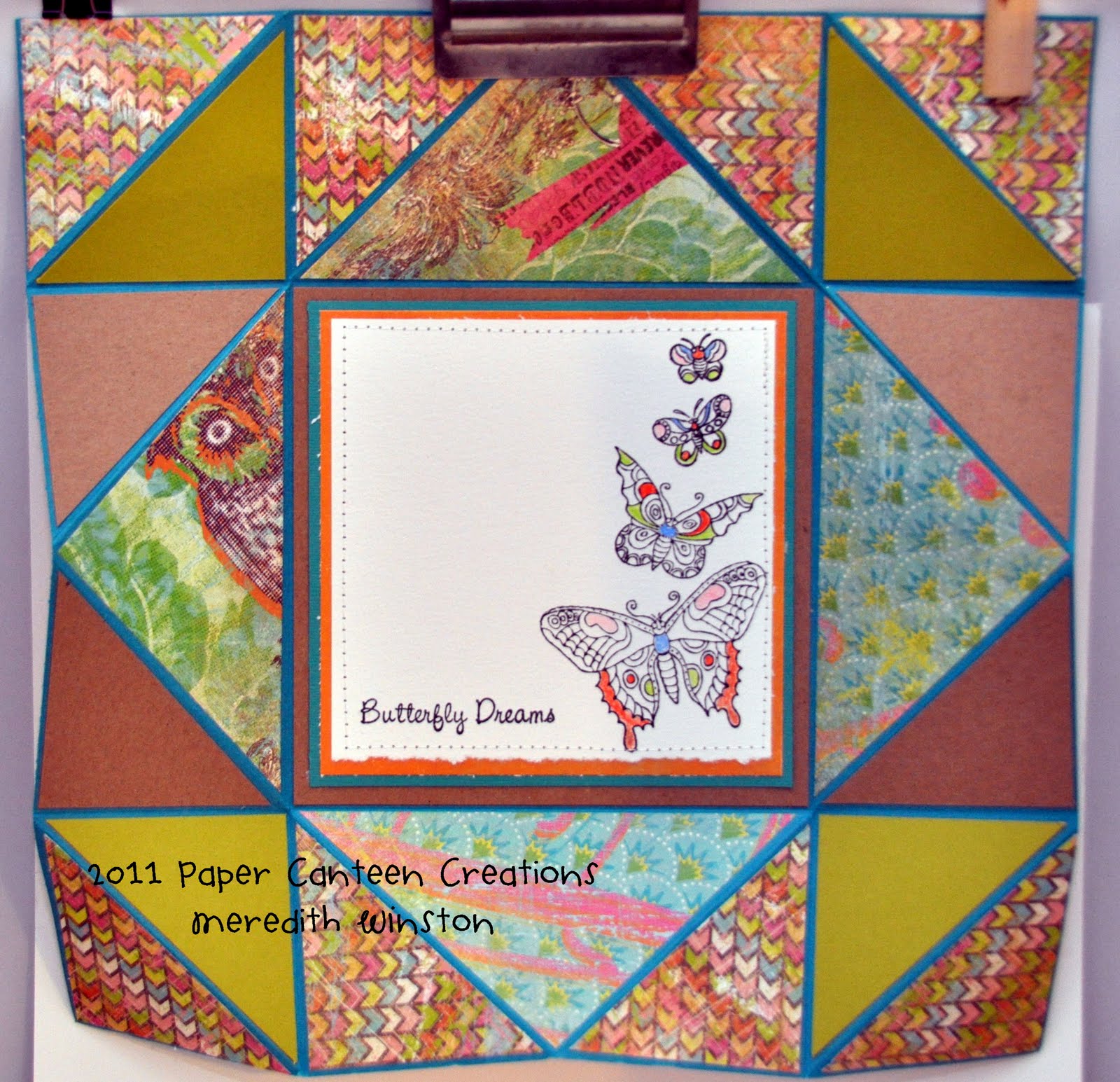 Paper Canteen Creations: Bombshell Tutorial - Napkin Fold Card