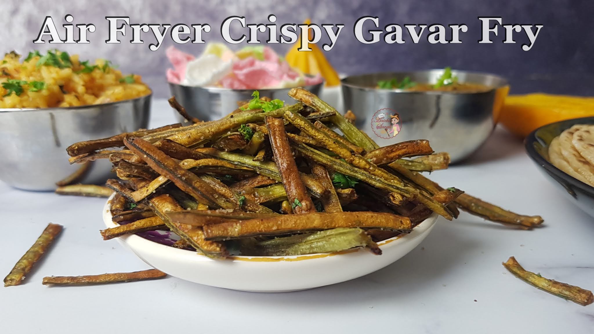 Air Fryer Crispy Gavar Fry / Keto Cluster Beans Fry in Air Fryer | How ...
