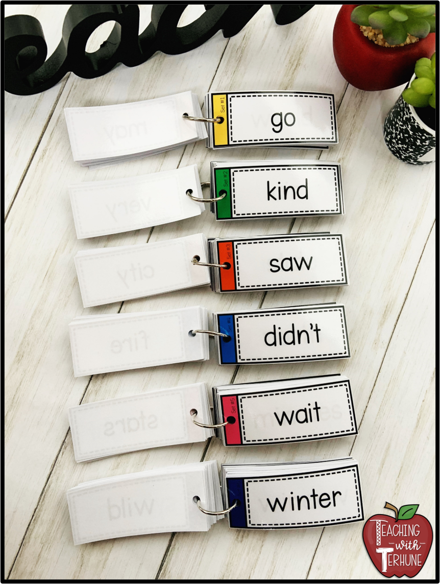 Teaching With Terhune: SIGHT WORD FLASH CARDS FOR FRY WORD LISTS 100-600