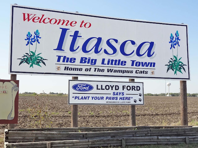 Geographically Yours Welcome: Itasca, Texas