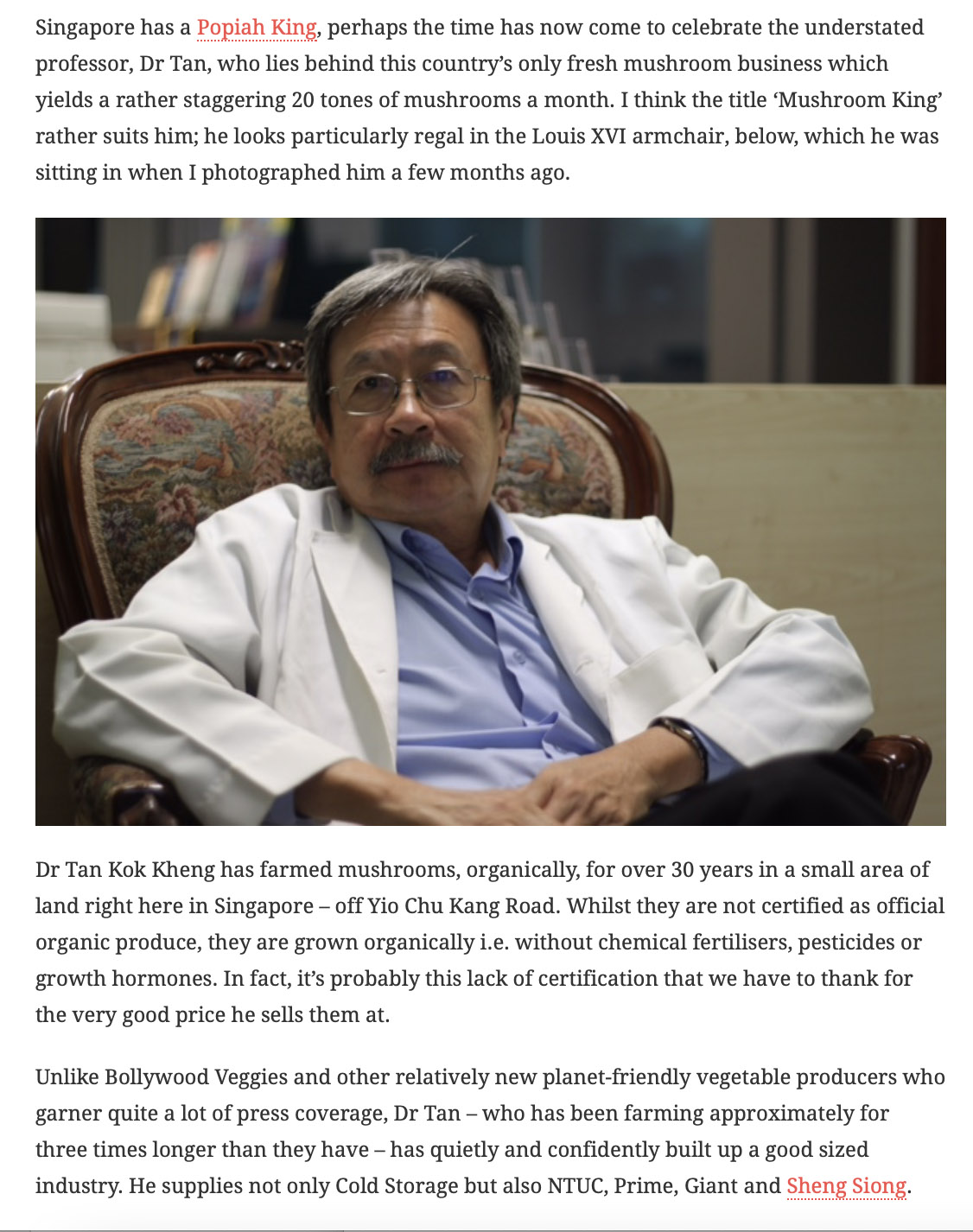 MARIETTE'S BACK TO BASICS: Visiting Dr Tan Kok Kheng in Singapore
