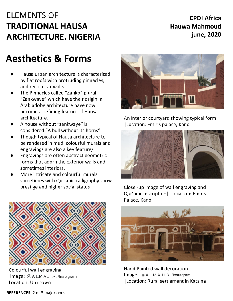 25 Elements of Traditional Hausa Architecture