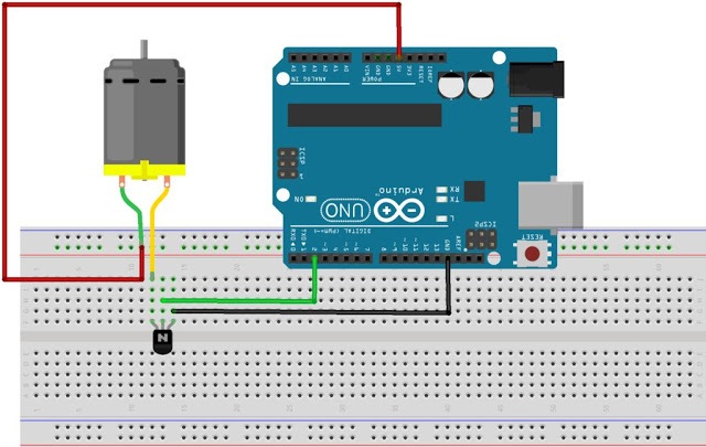 DC motor with arduno - Tech IOT