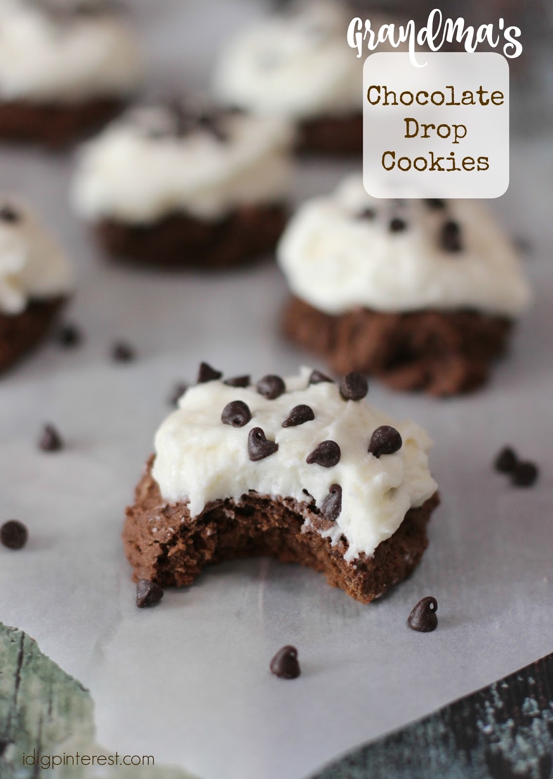 Grandma’s Chocolate Drop Cookies - I Dig Pinterest