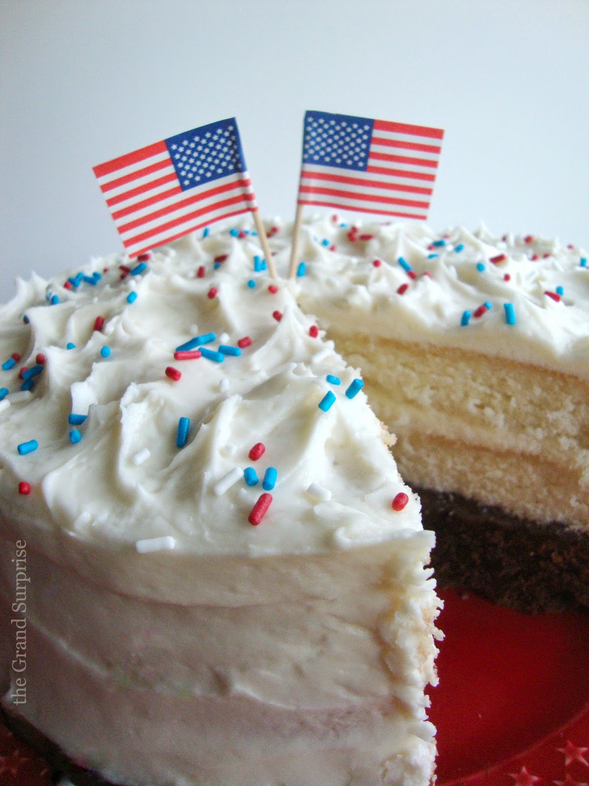 the Grand Surprise!: ALL AMERICAN birthday cake