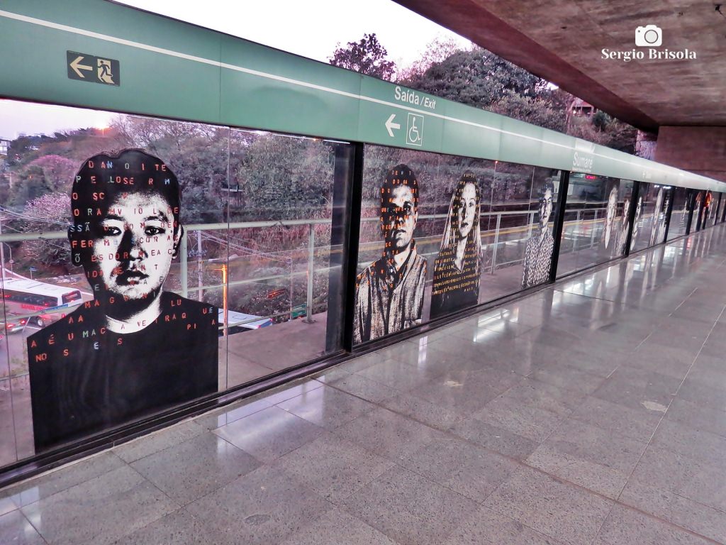 Painéis Estação Metrô Sumaré - Descubra Sampa - Cidade de São Paulo